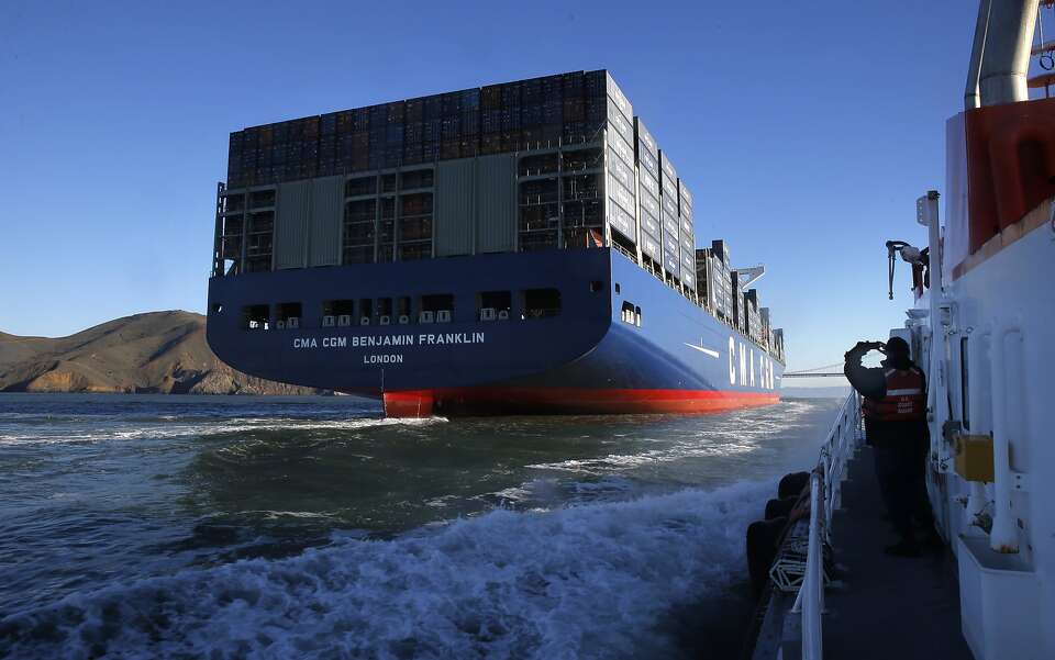 Biggest cargo ship to ever grace S.F. Bay is here