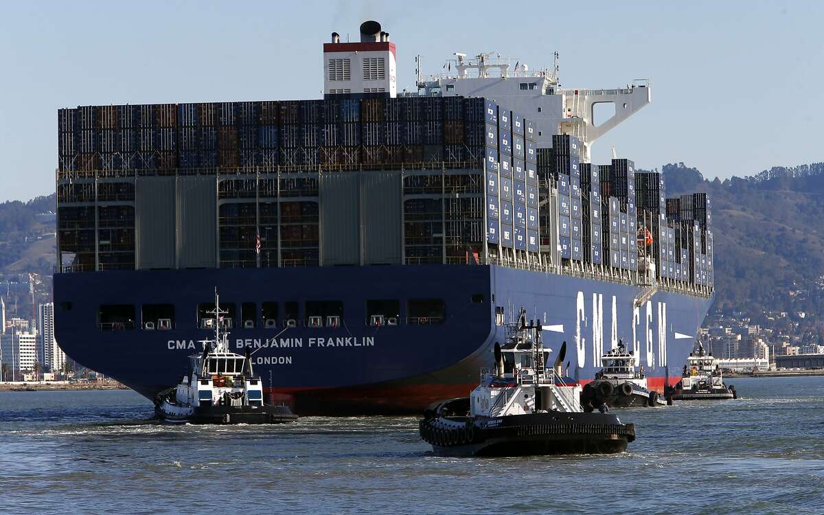 Biggest cargo ship to ever grace S.F. Bay is here