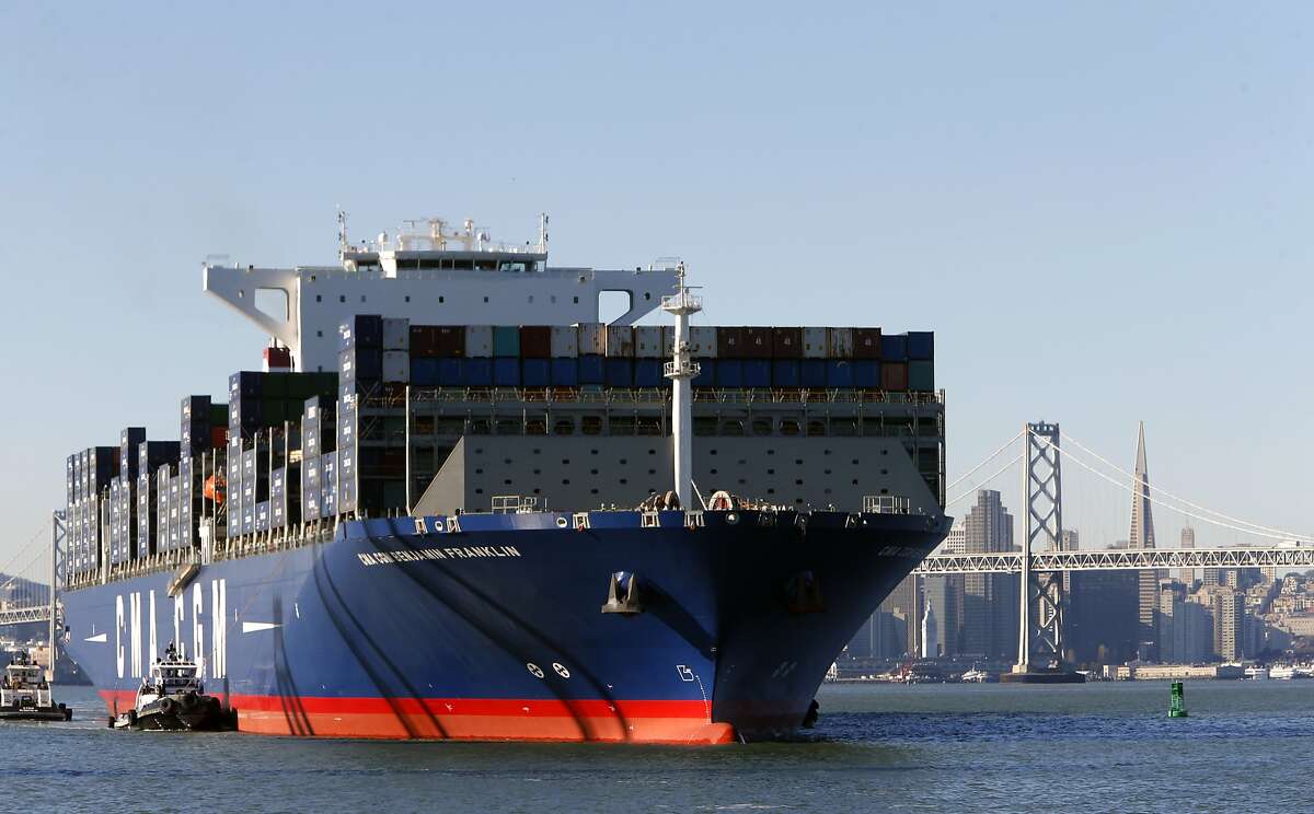 Biggest cargo ship to ever grace S.F. Bay is here