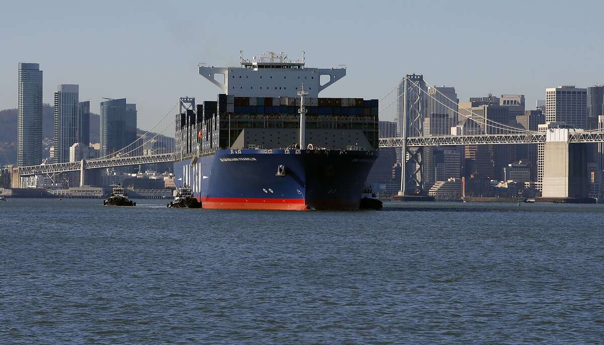 Biggest cargo ship to ever grace S.F. Bay is here