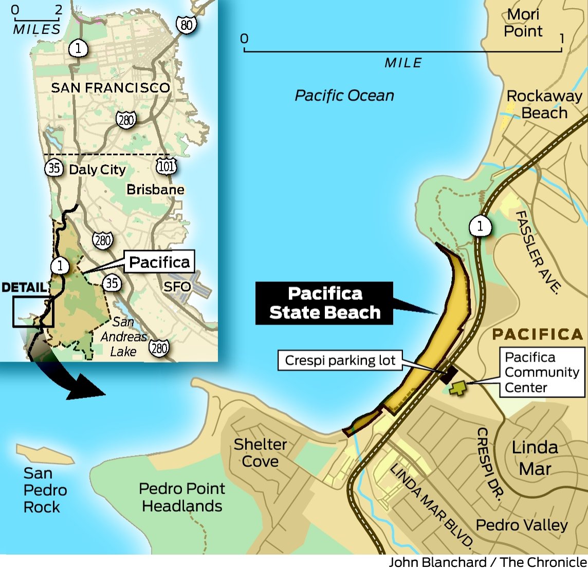 Sunday drive to Pacifica State Beach