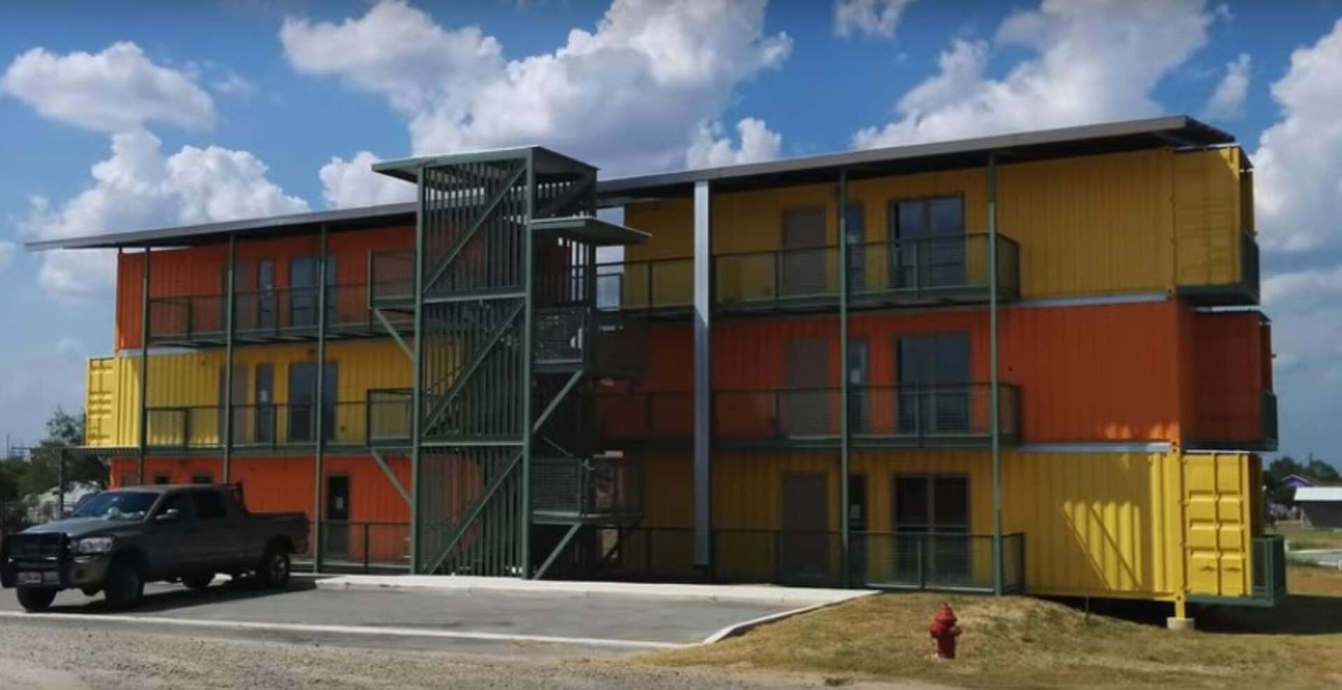 Container-style apartment complex completed on Eagle Ford Shale, plans ...
