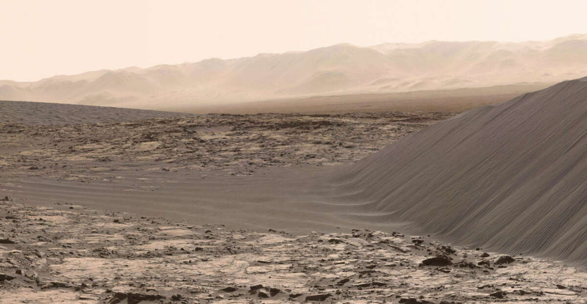 NASA releases breathtaking Mars panorama showing 'dark-sand' dune