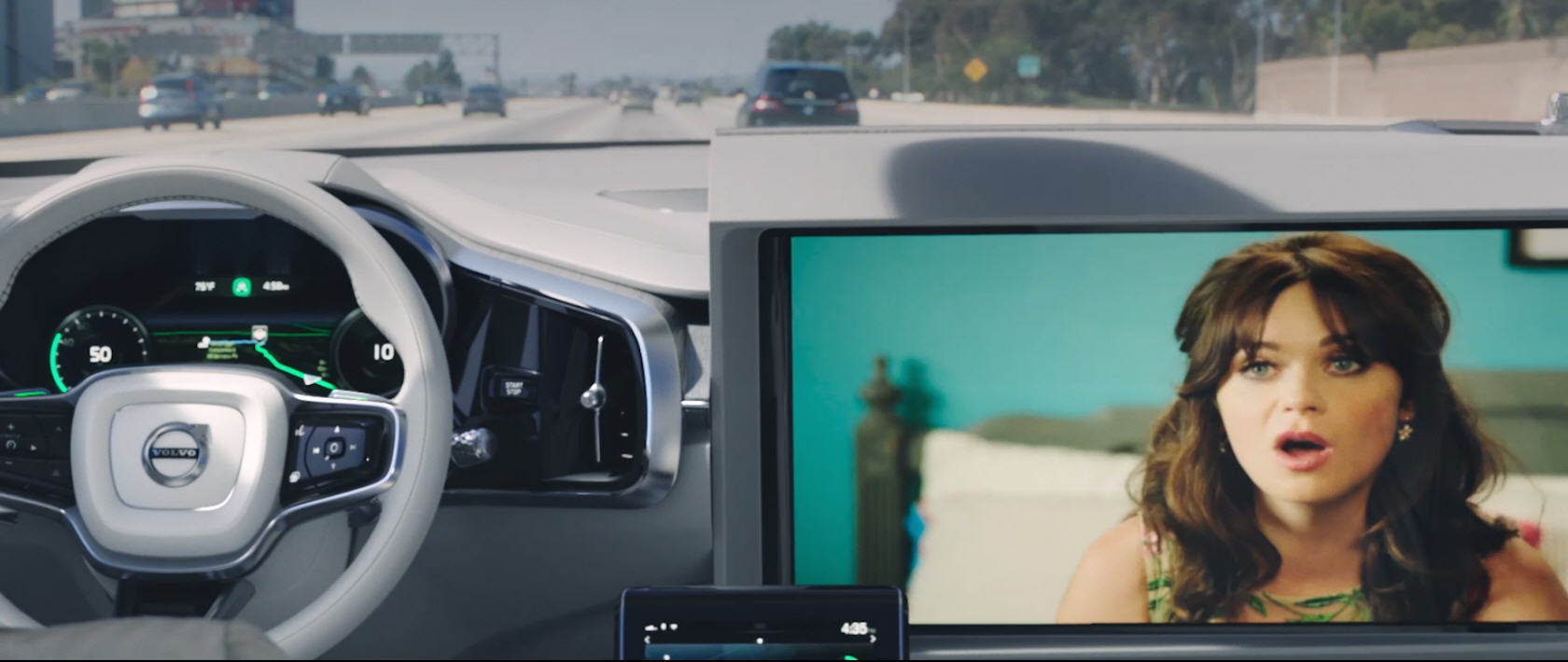 New Volvo drives itself while you stream HD TV