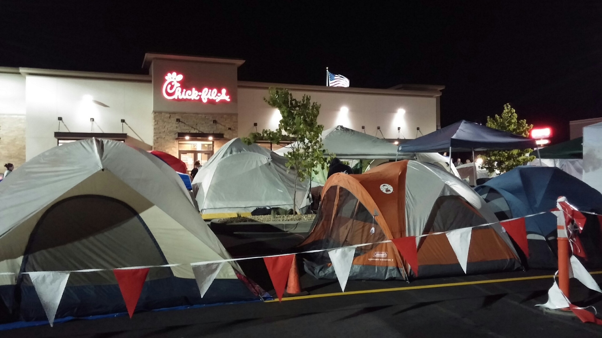 Want free chicken? Camp out at Chick-fil-A