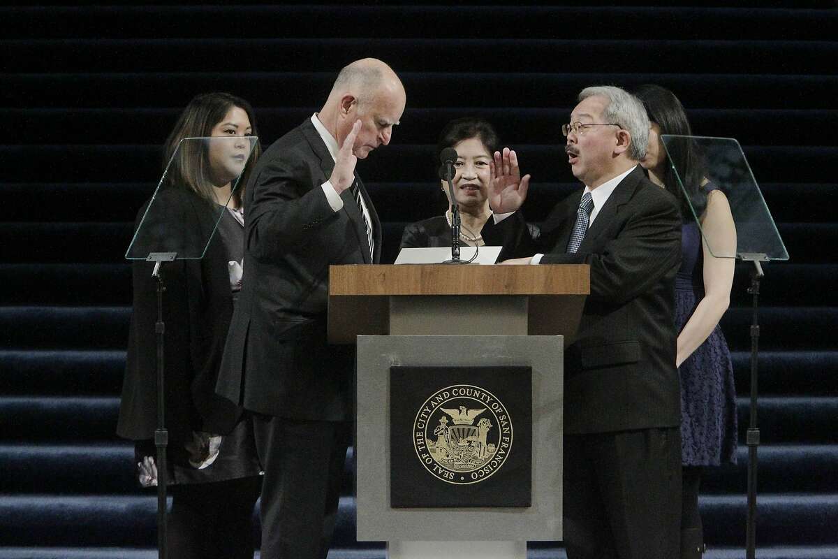 S.F. Mayor Ed Lee faces loud protests at his inauguration