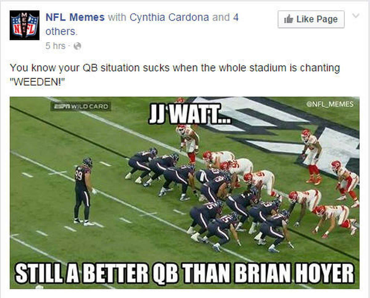 Texans, NFL's wild-card losers get savaged via memes
