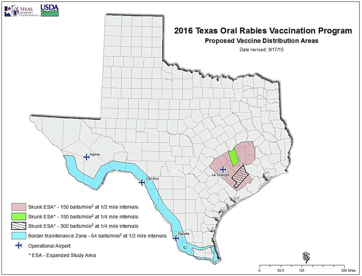 Texas to airdrop rabies vaccine along Mexican border