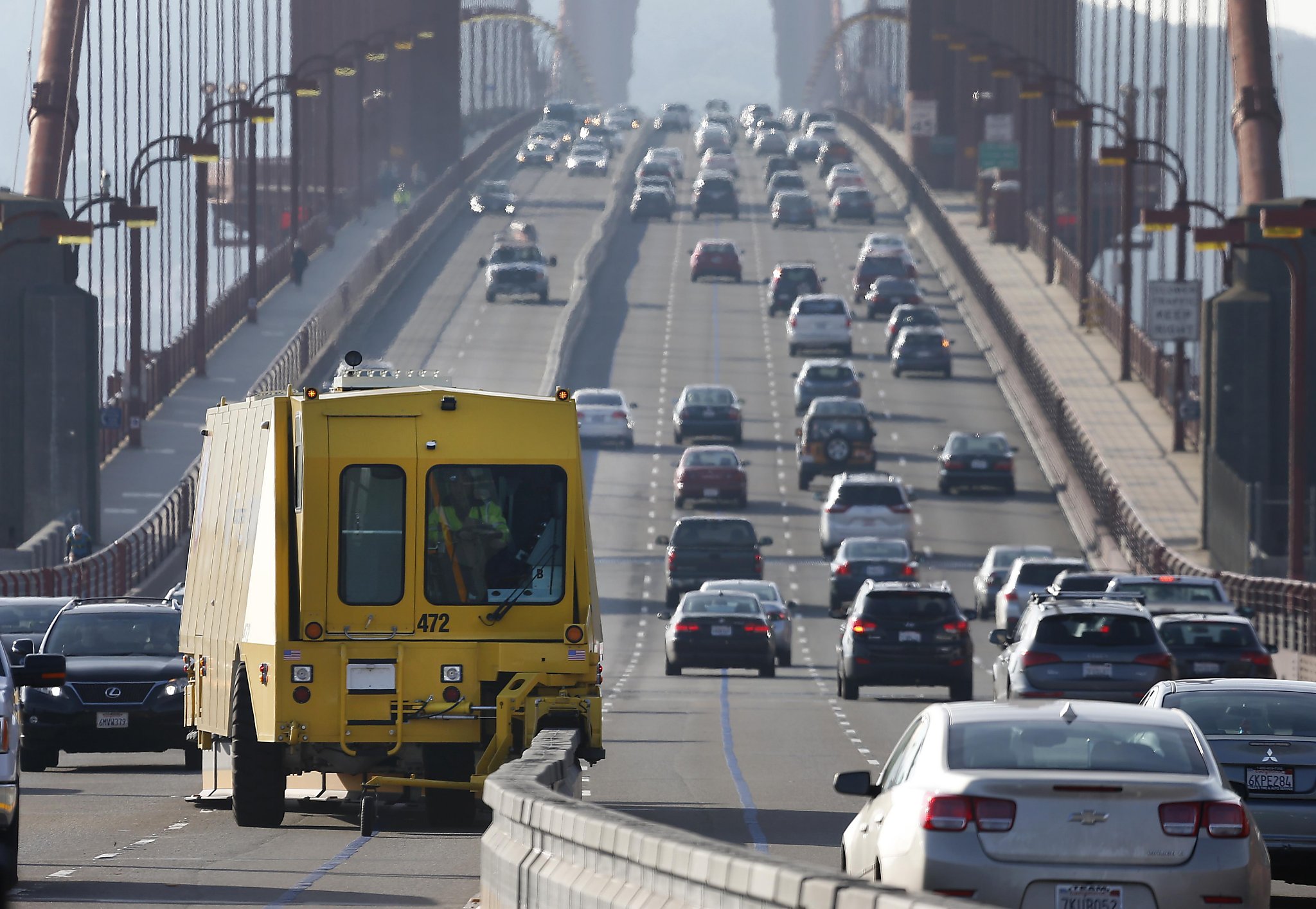 Golden Gate Bridge barrier a success — except for the speeding
