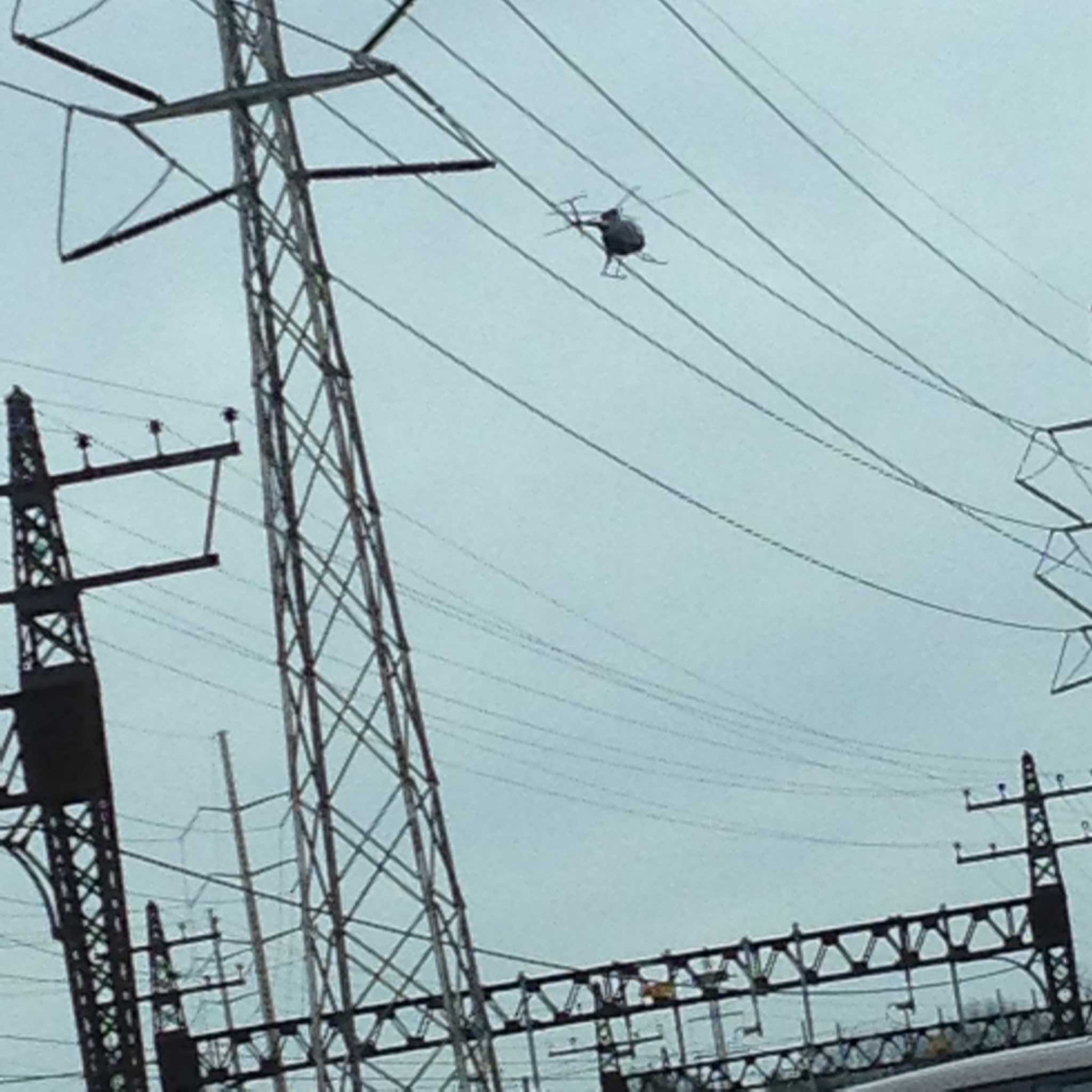Eversource conducts power line survey via helicopter