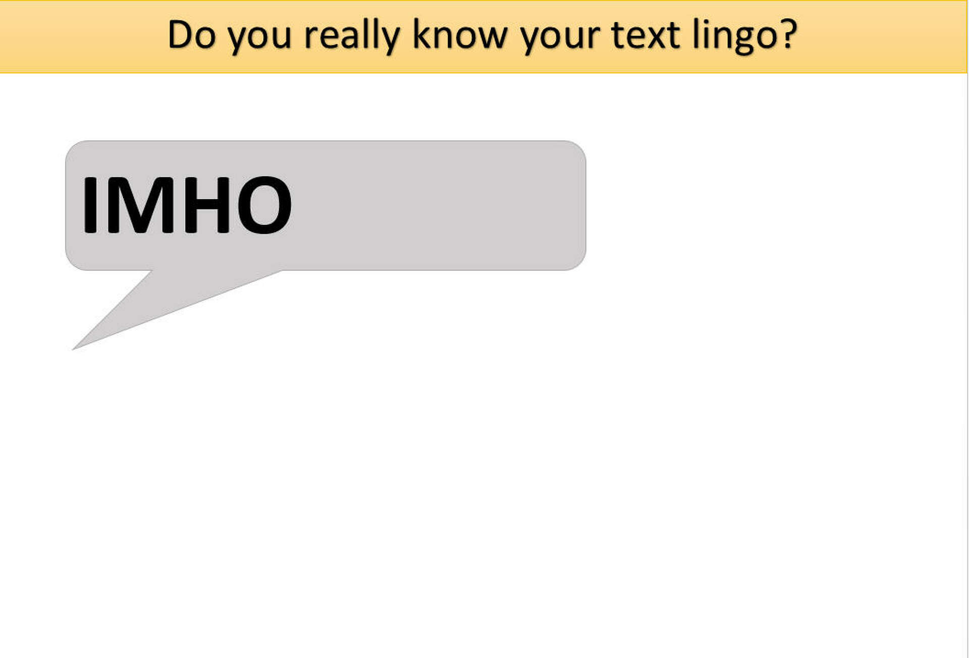 Quiz: How well do you know texting lingo?