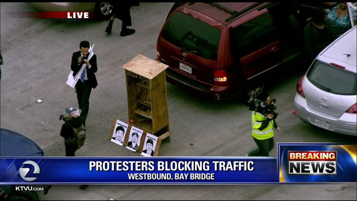 Bay Bridge reopens after protesters chain themselves, shut down span