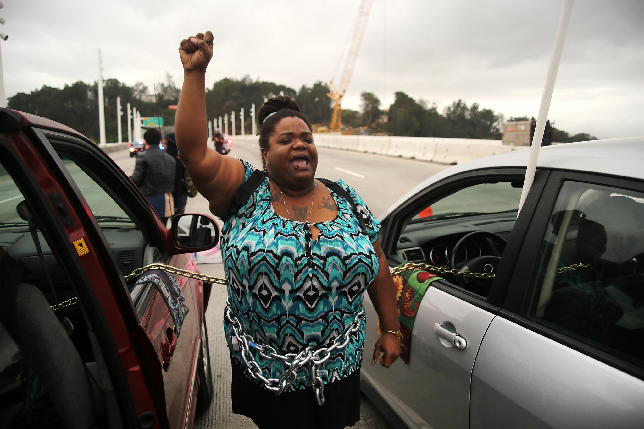 Bay Bridge reopens after protesters chain themselves, shut down span