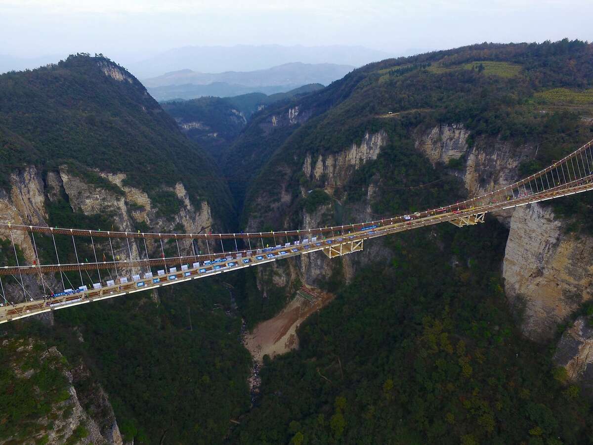 World's longest glass-bottom bridge