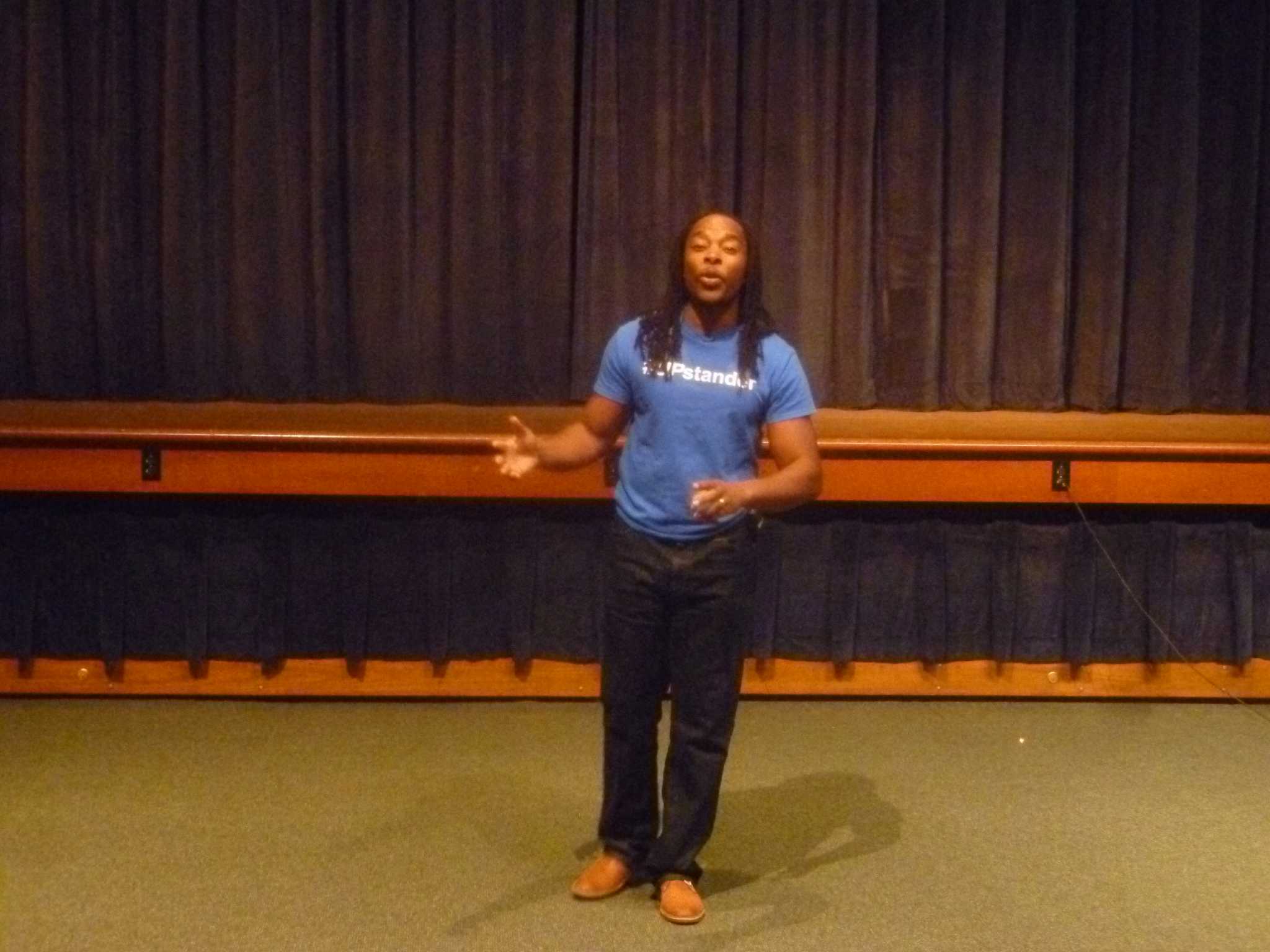 Activist encourages kids to stand up for others