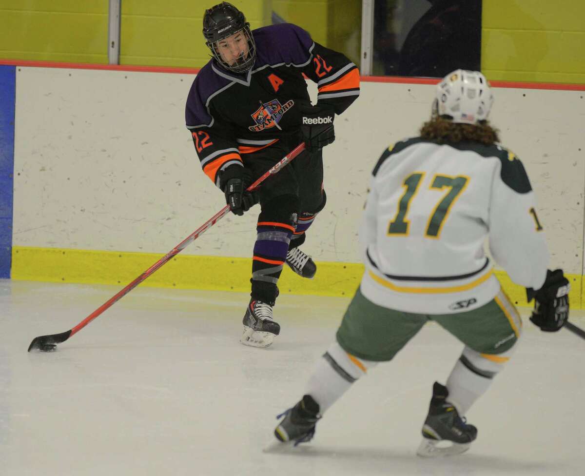 Westhill-Stamford Boys hockey co-op downs Trinity
