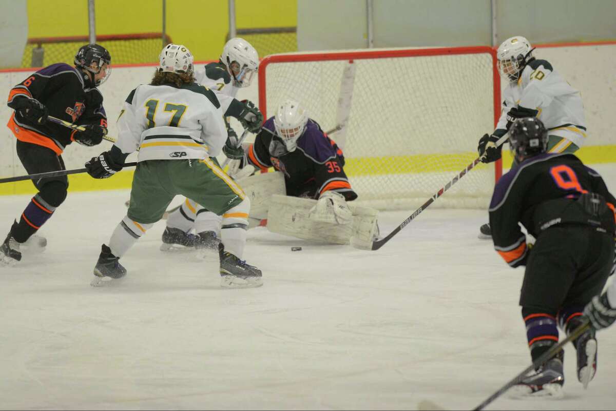 Westhill-Stamford Boys hockey co-op downs Trinity