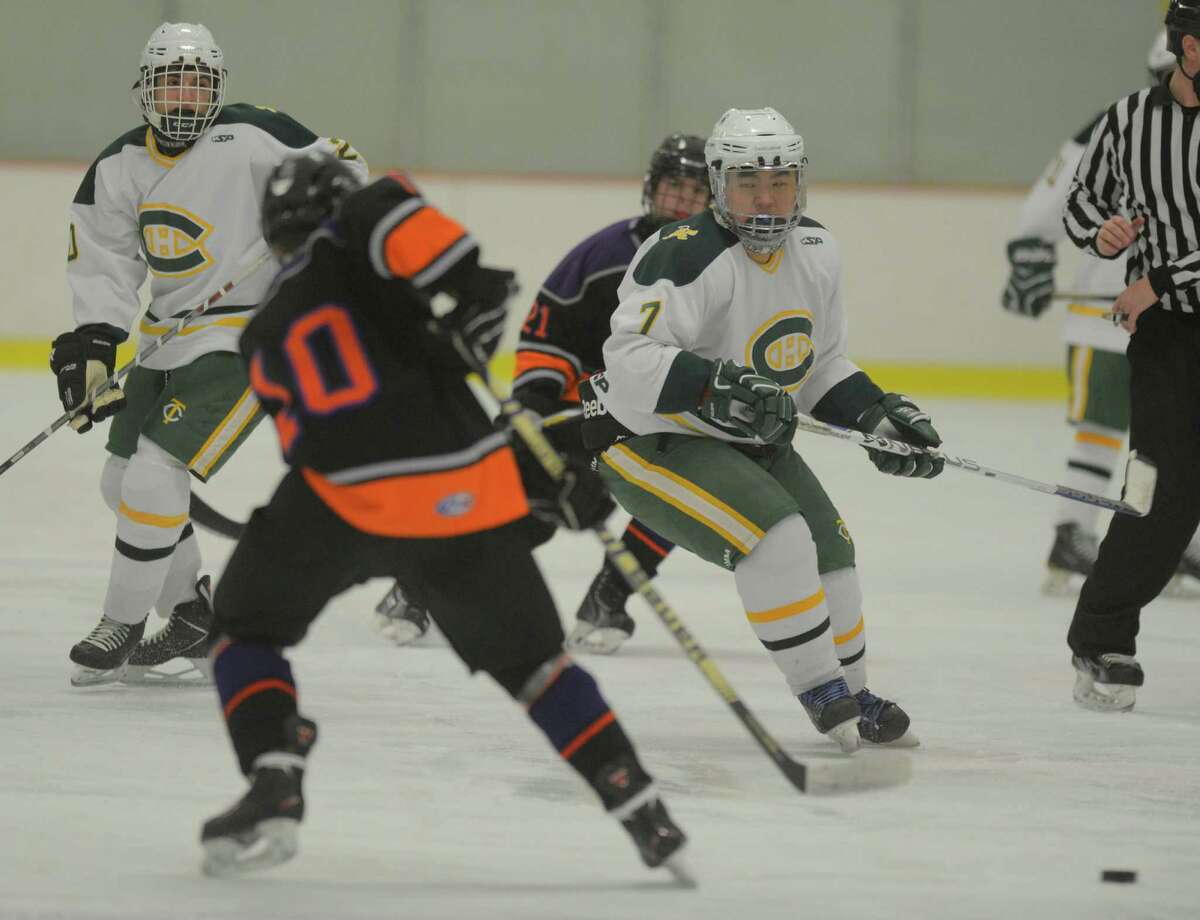 Westhill-Stamford Boys hockey co-op downs Trinity