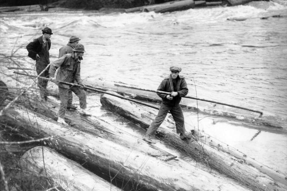 Northwest logging scenes from the early days