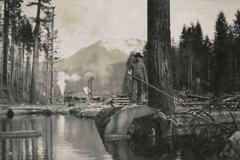 Northwest logging scenes from the early days