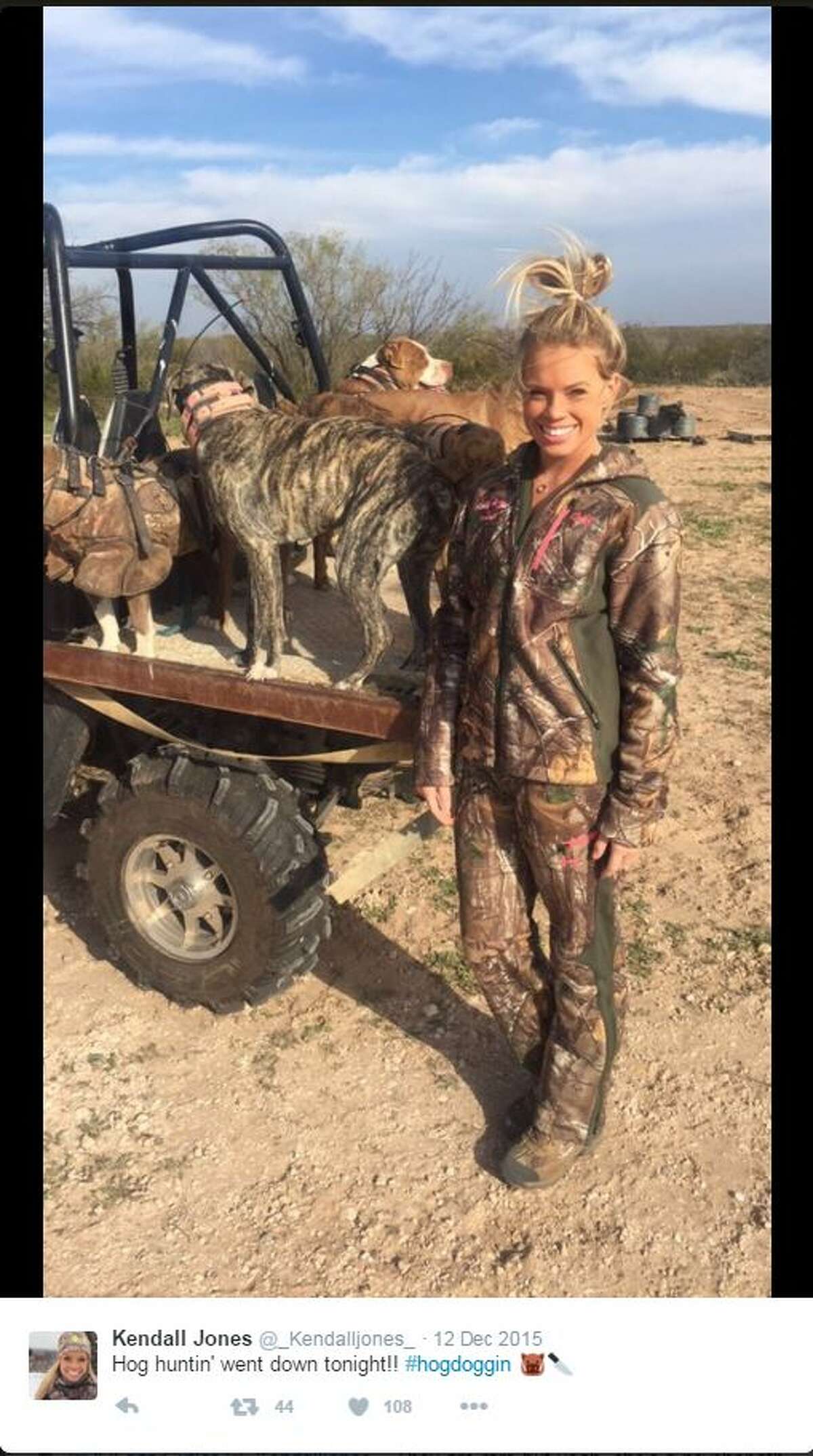 Texas Tech cheerleader Kendall Jones tells Facebook haters she 'will ...