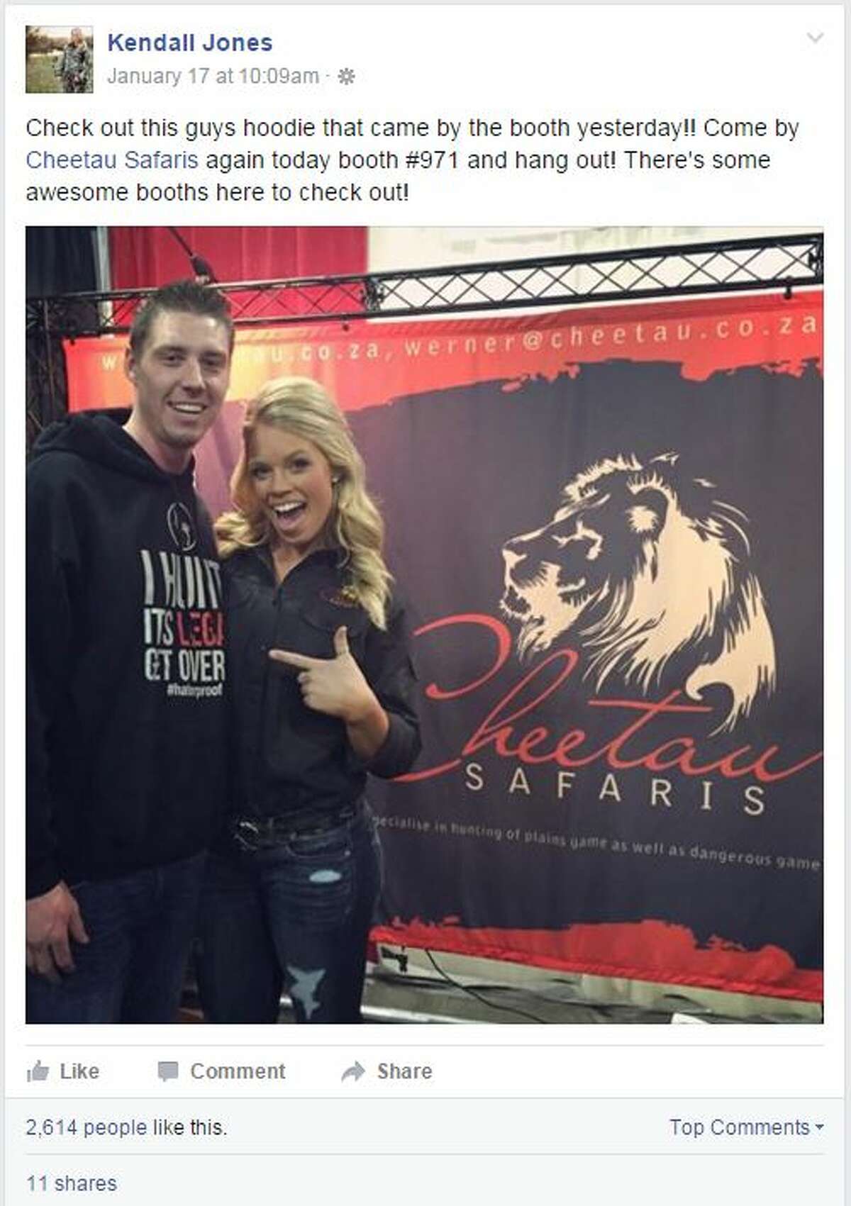 Texas Tech cheerleader Kendall Jones tells Facebook haters she 'will ...