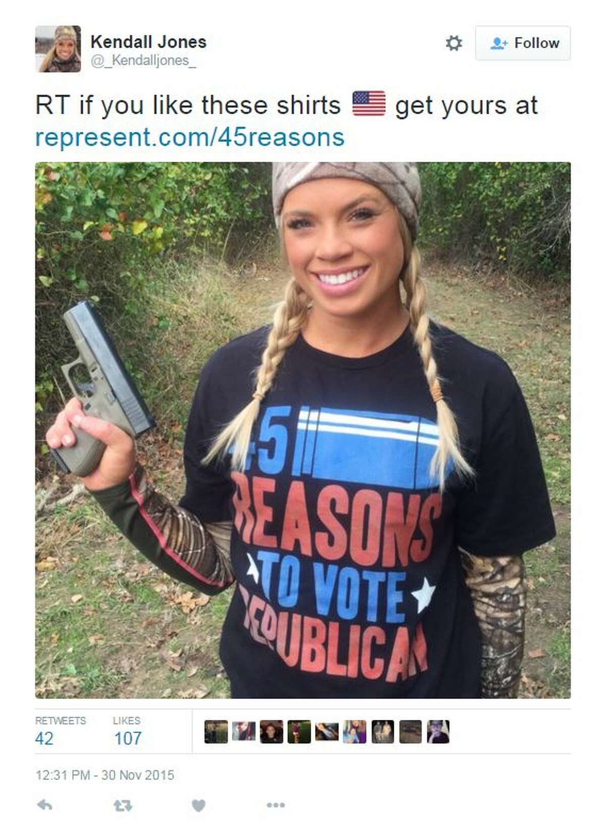 Texas Tech cheerleader Kendall Jones tells Facebook haters she 'will ...