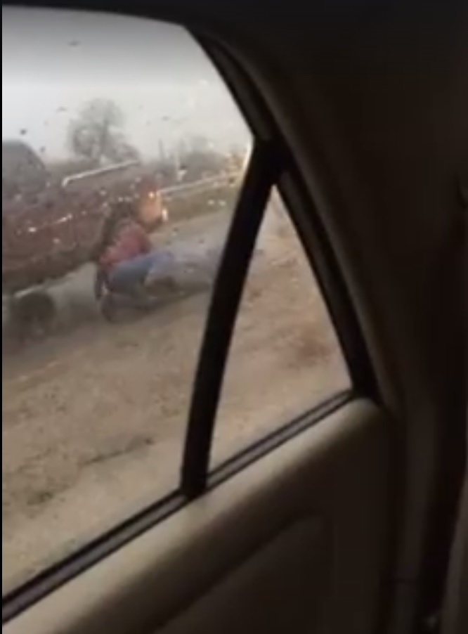 Woman catches violent U.S. Highway 90 road rage on camera