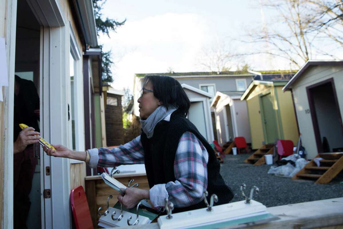 Tiny house village opens for homeless in Seattle