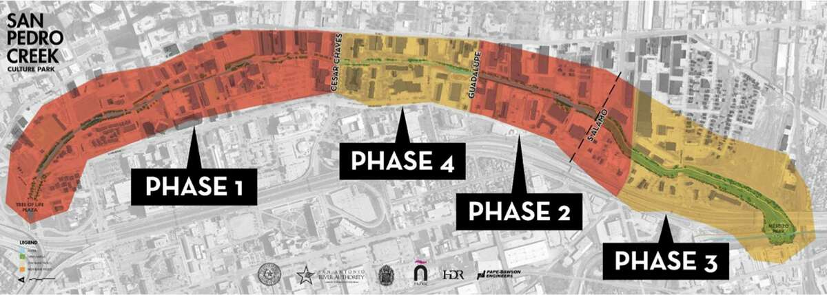 Drone video shows work progressing on $175 million San Pedro Creek ...