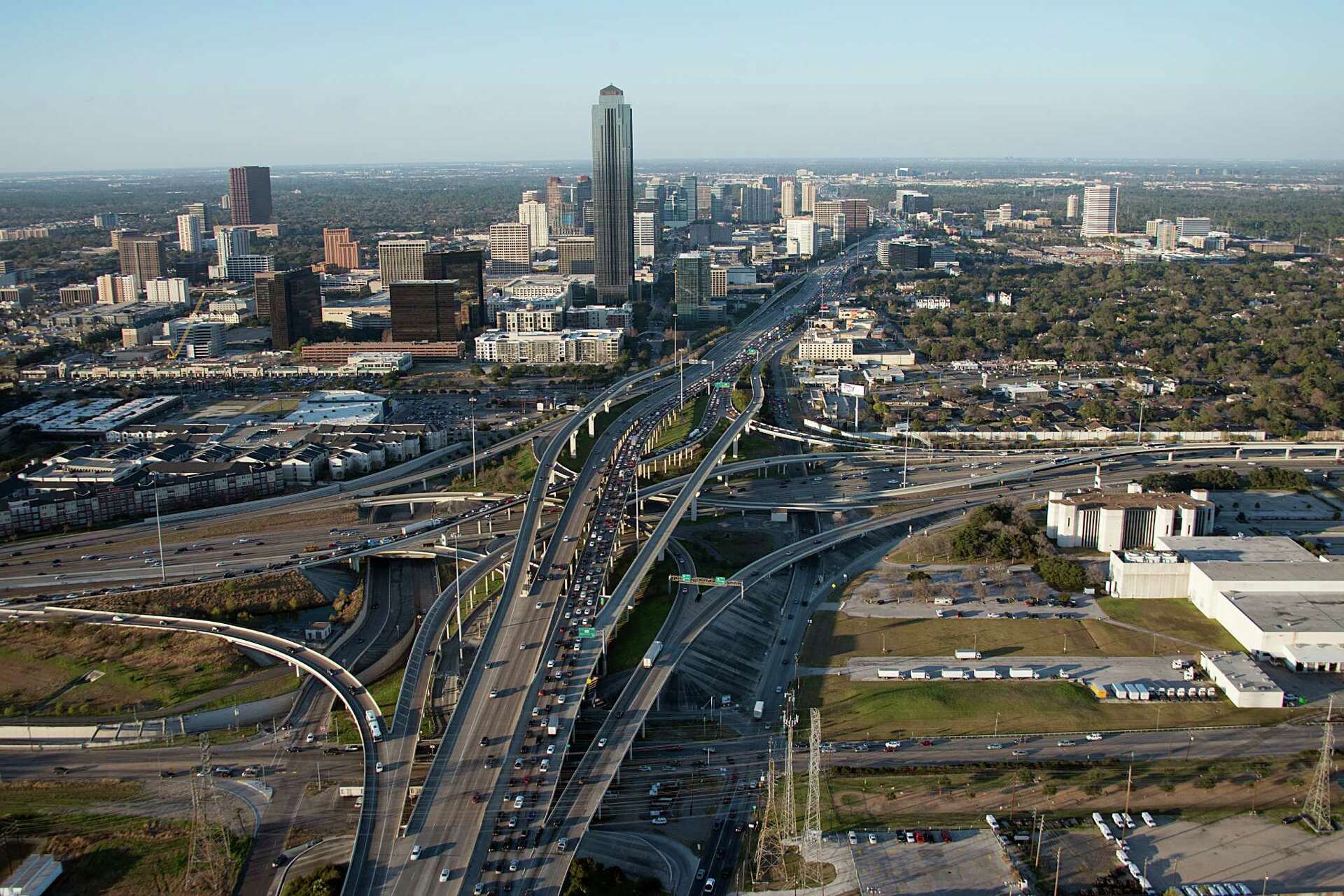 Highway Interchange Houston Texas