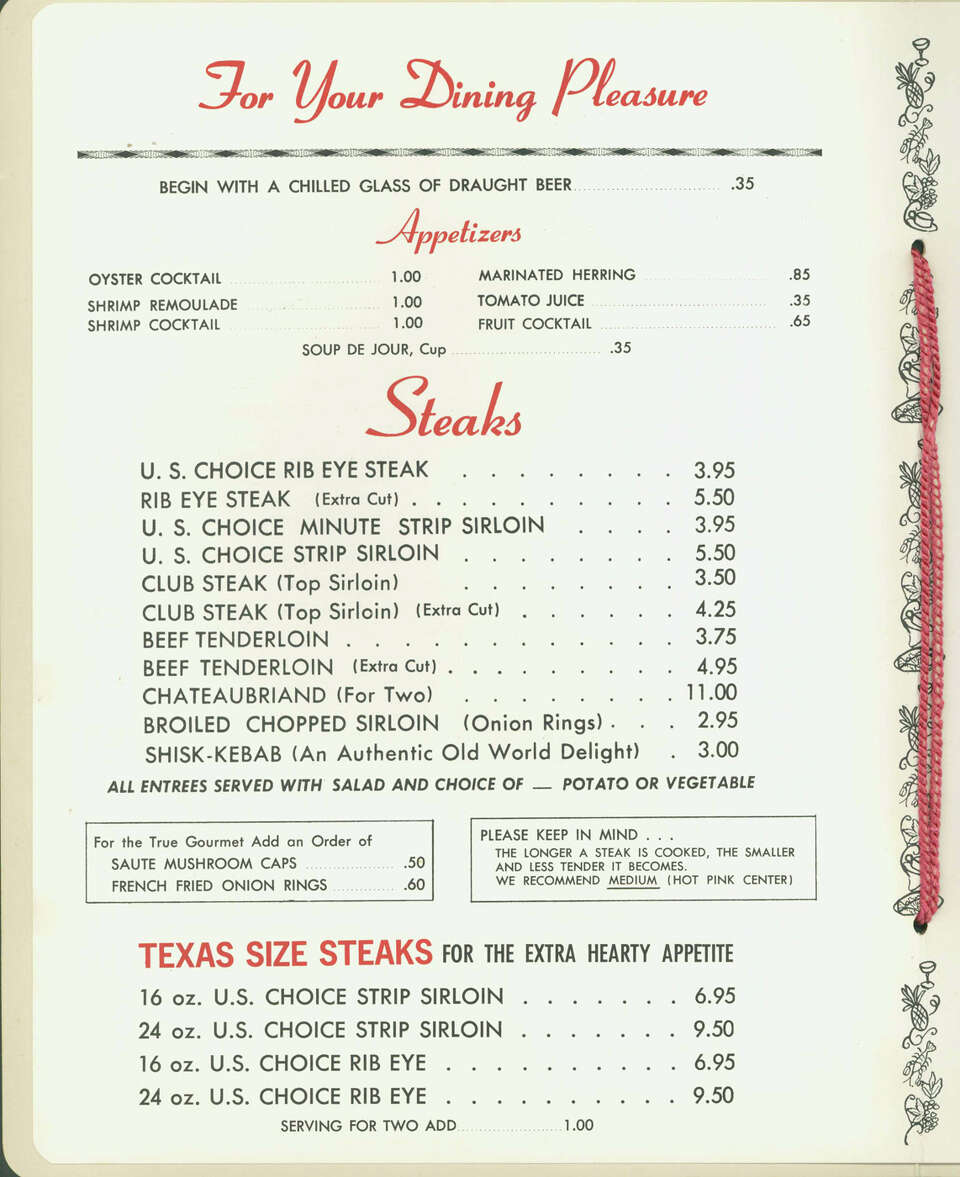 Vintage menus show which foods Americans used to love