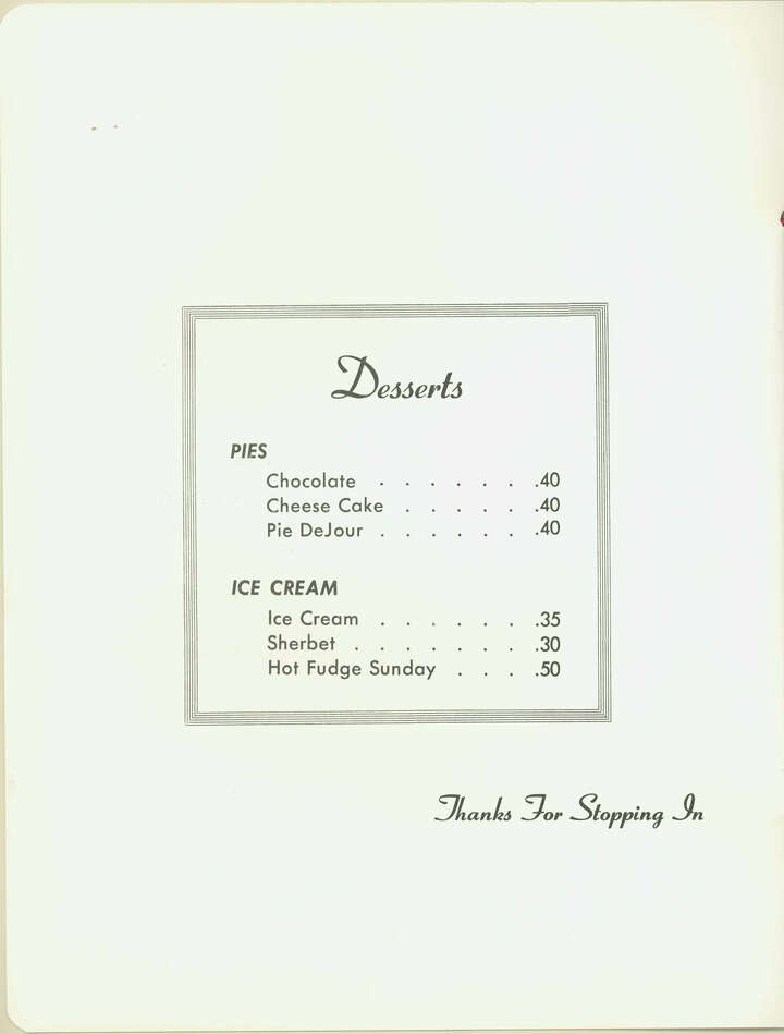 Vintage menus show which foods Americans used to love