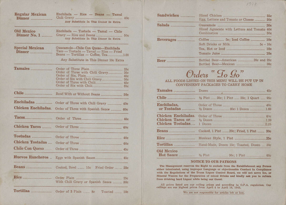 Vintage menus show which foods Americans used to love