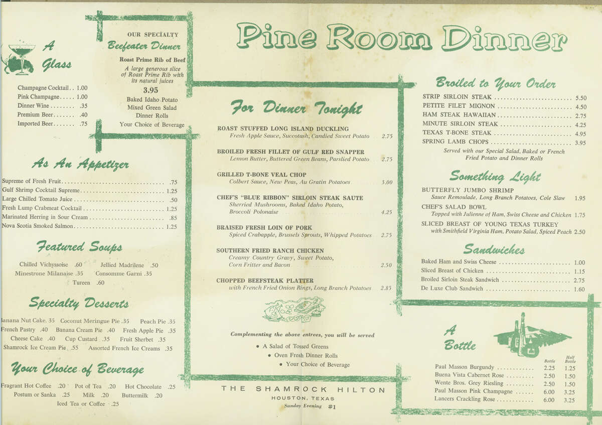 Vintage menus show which foods Americans used to love