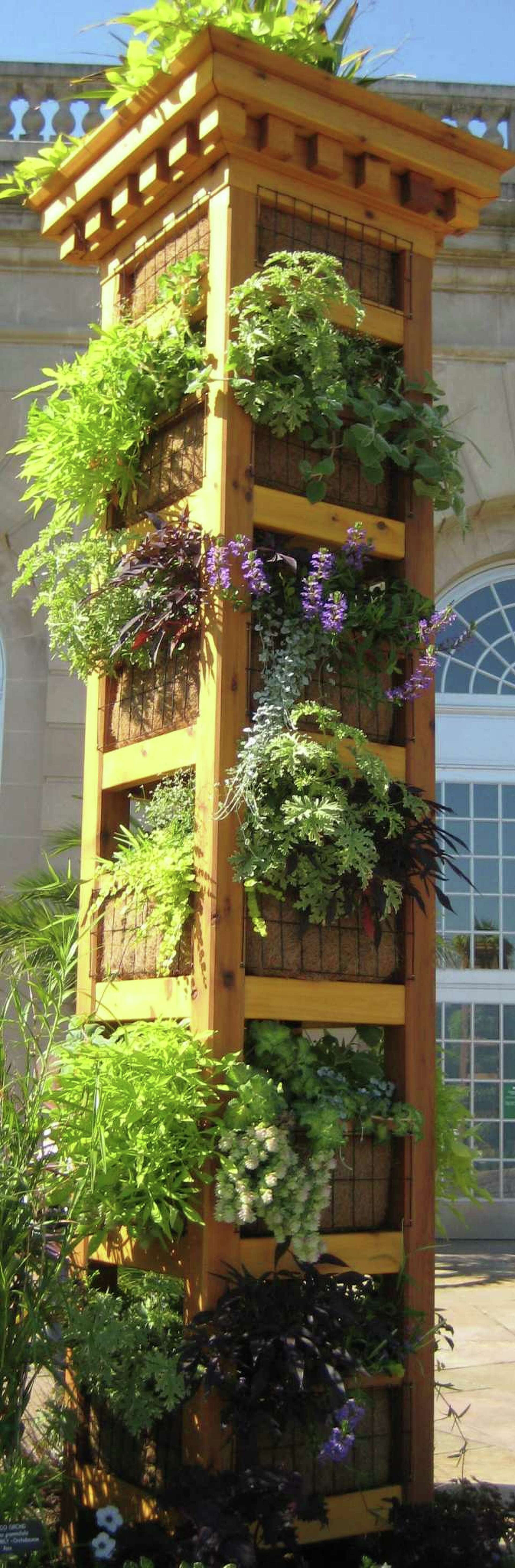 Vertical gardening maximizes space for flowers, veggies
