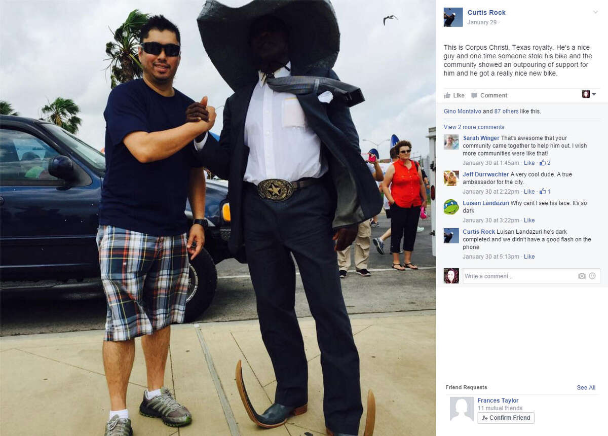 Cheech Marin posts meme of Texas man who rides bike in Mexican pointy ...