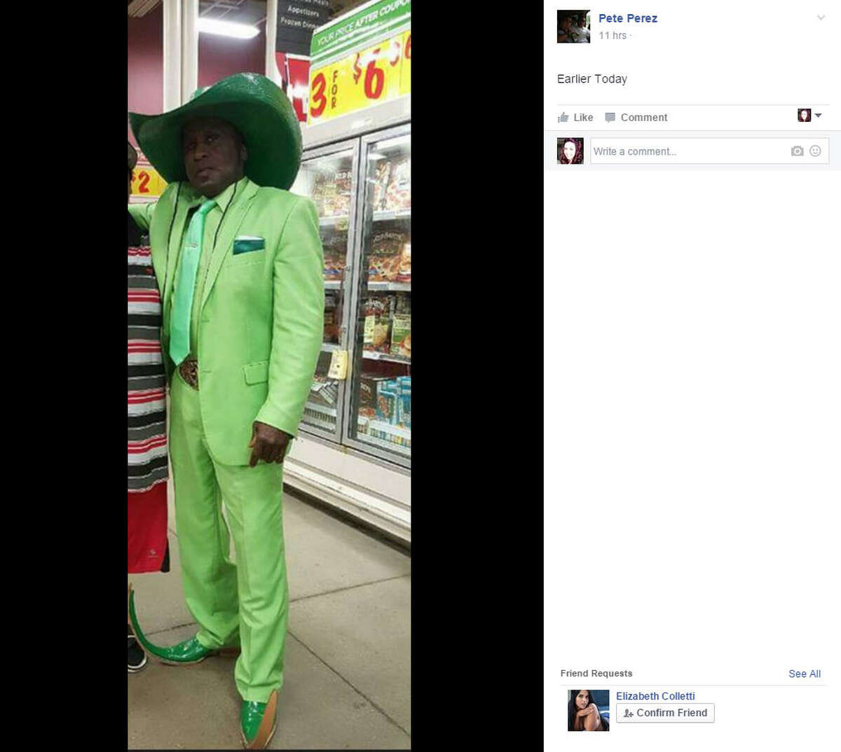 Cheech Marin posts meme of Texas man who rides bike in Mexican pointy ...