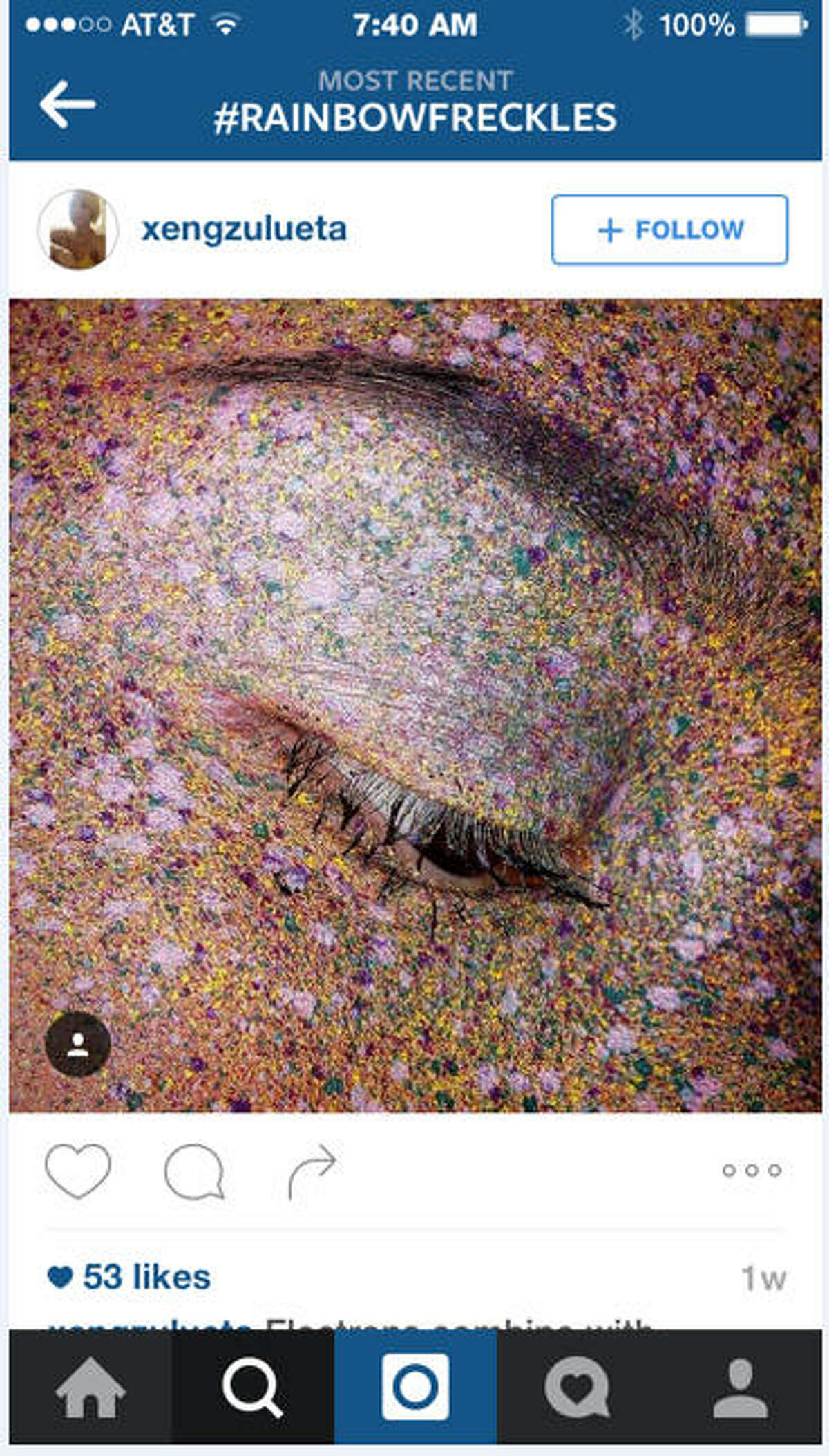 TRENDING: Rainbow freckles popping on Instagram