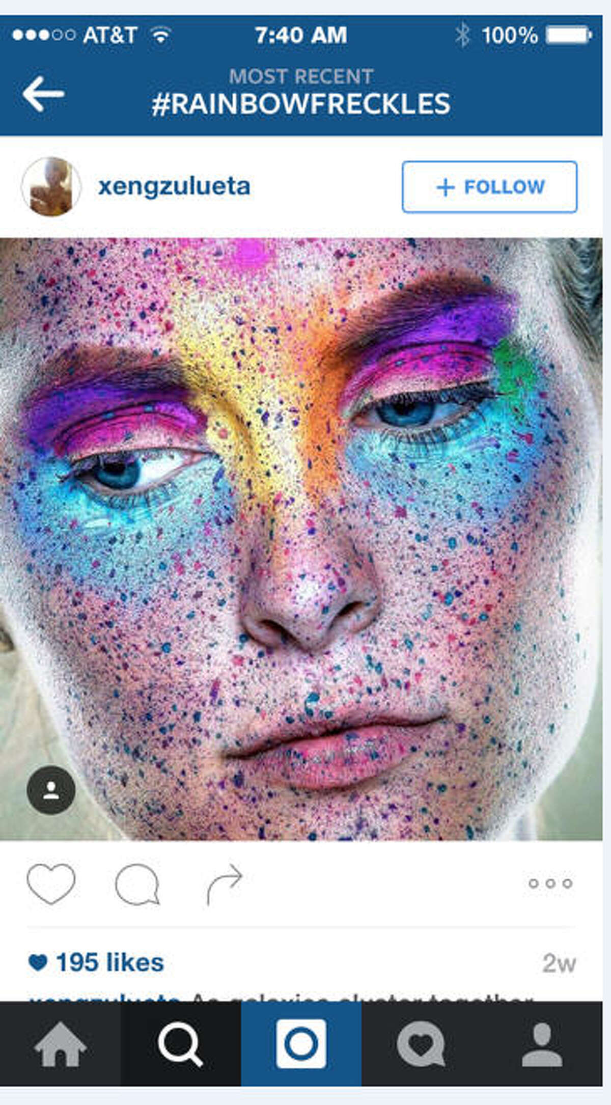 TRENDING: Rainbow freckles popping on Instagram