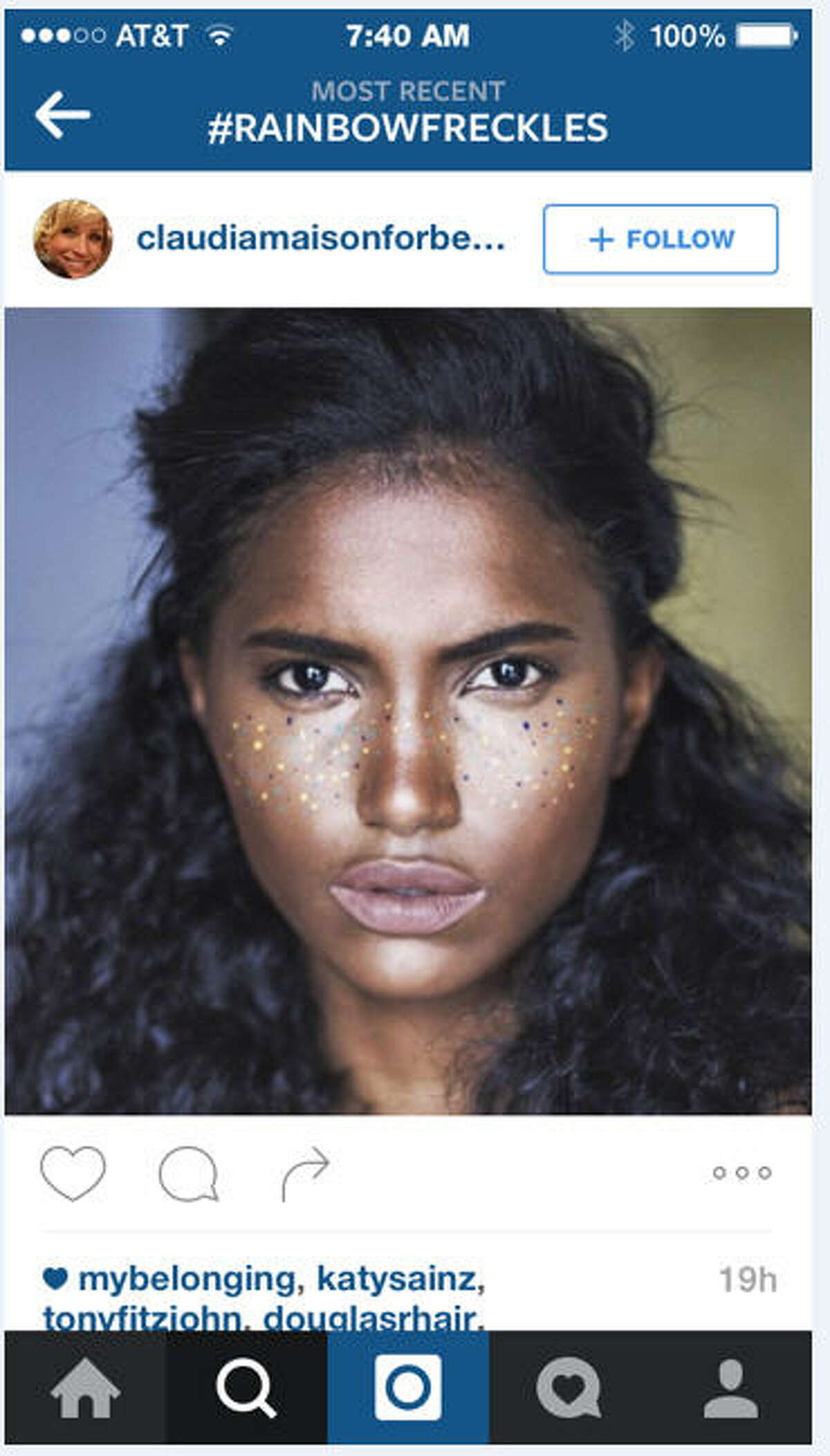 TRENDING: Rainbow freckles popping on Instagram