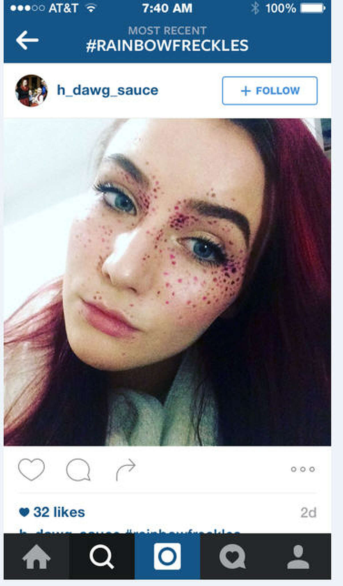 TRENDING: Rainbow freckles popping on Instagram