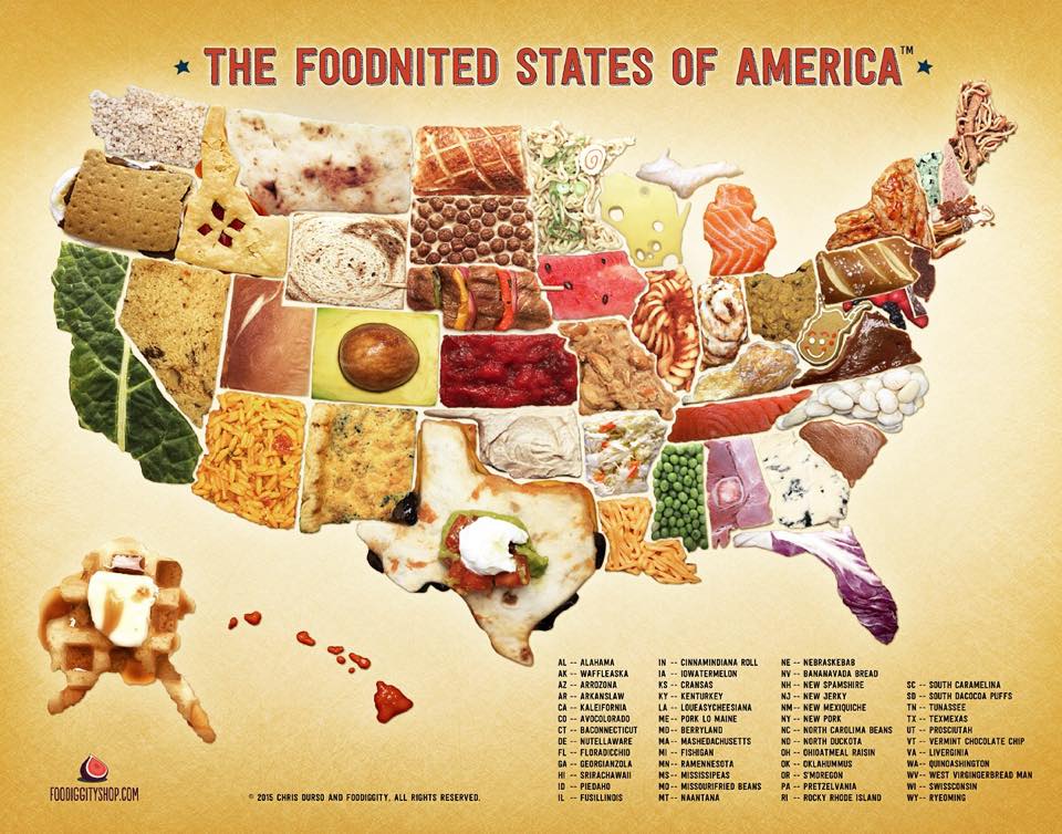 If states were a food, this is what they'd be