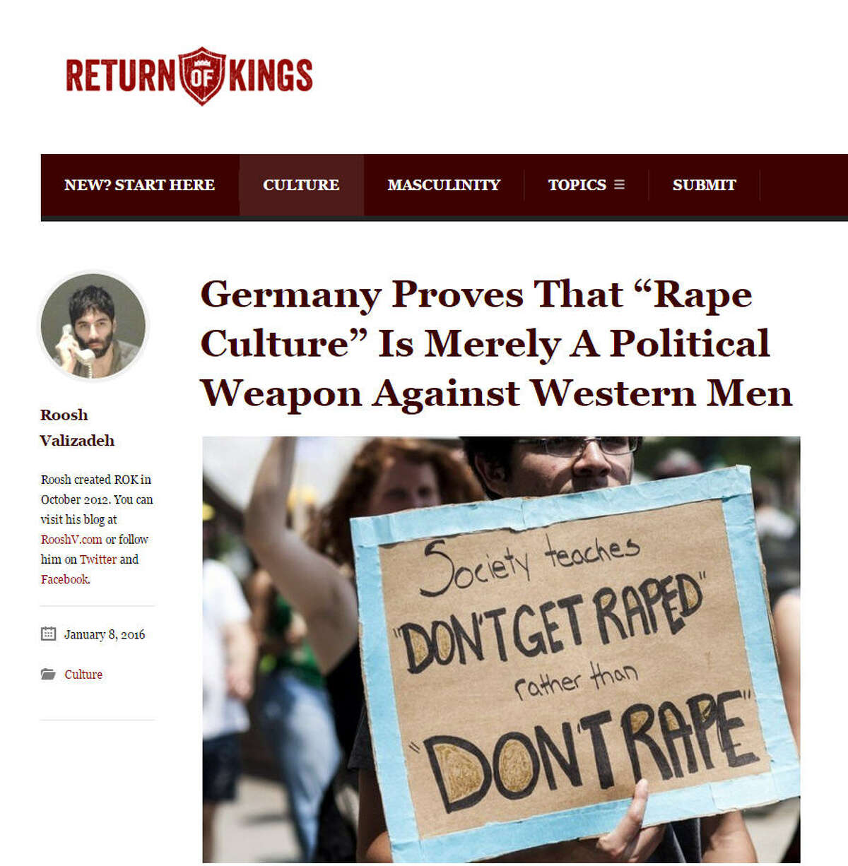 Hacktivists Anonymous take aim at "legal rape" group Return of Kings