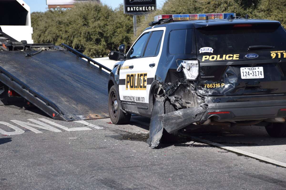 San Antonio Police Officer Transported To Hospital After Driver Slams