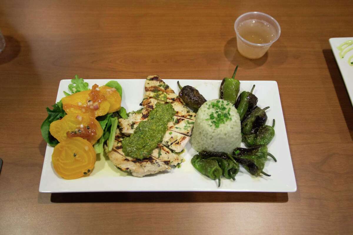 Recipe: Chicken with Beet Pesto, Passion Fruit and Beet Leaf Salad ...