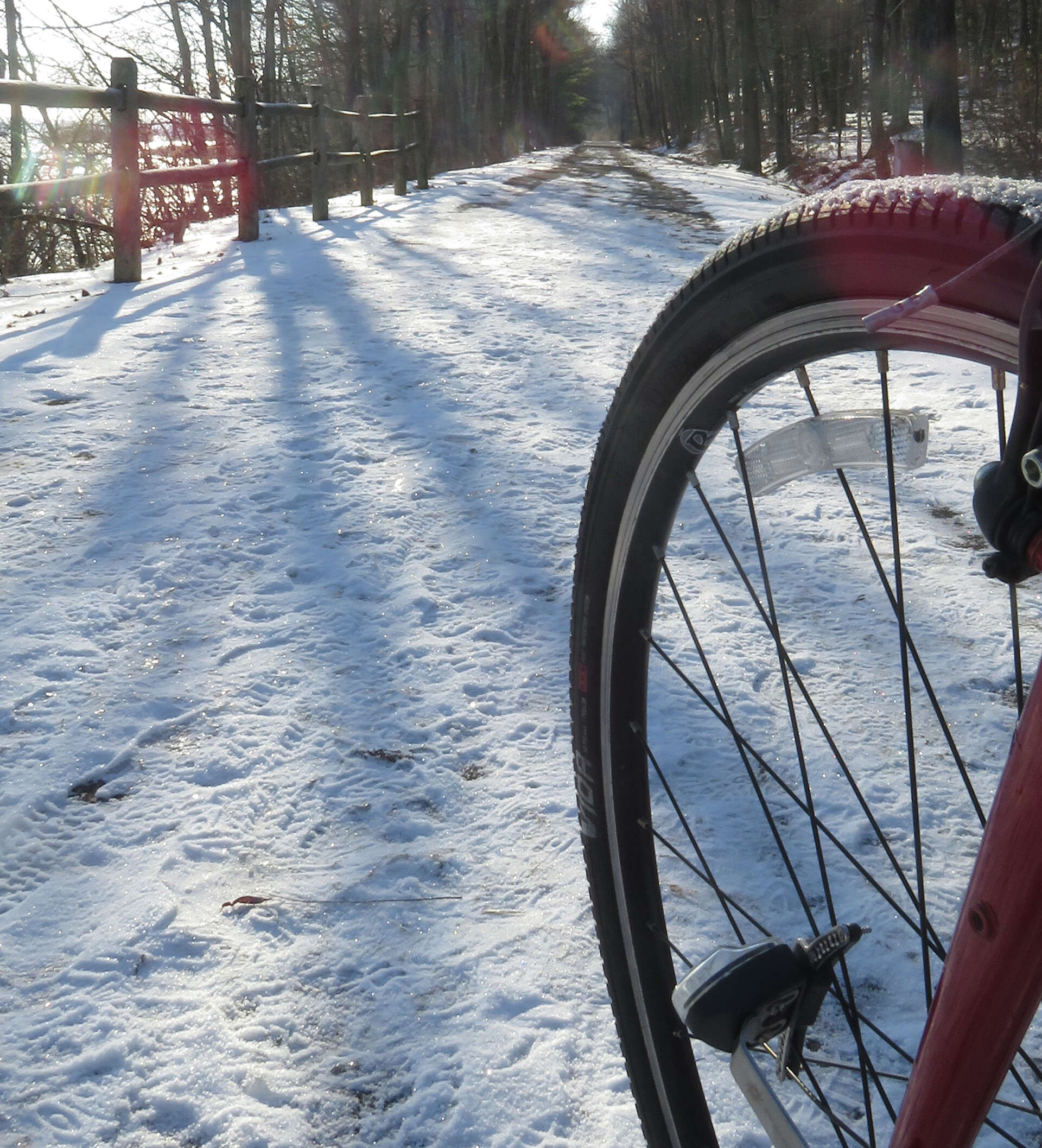 Wintertime needn't stop a cyclist