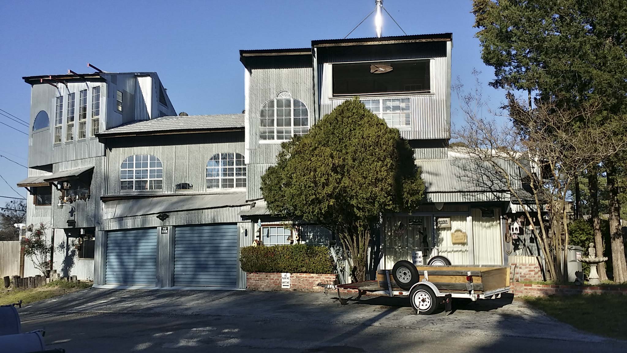 The tin 'castle' in Tyler