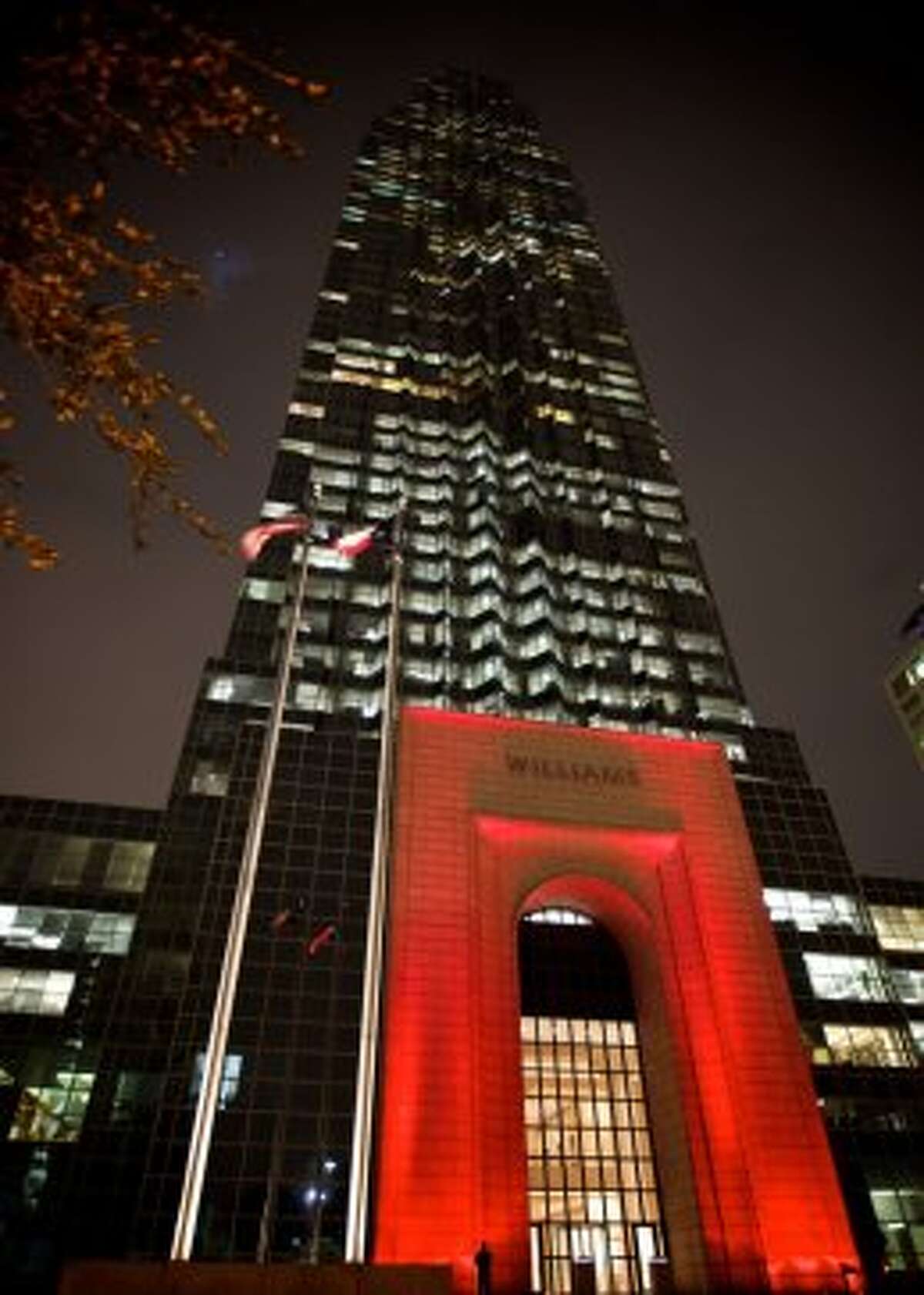 Buildings go red for a cause