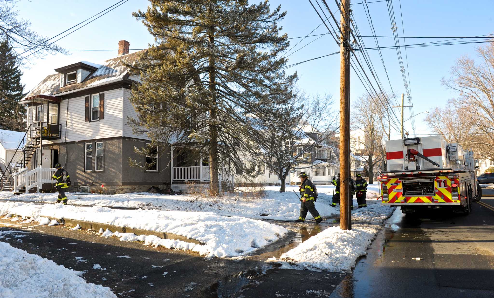 Danbury fire displaces three people